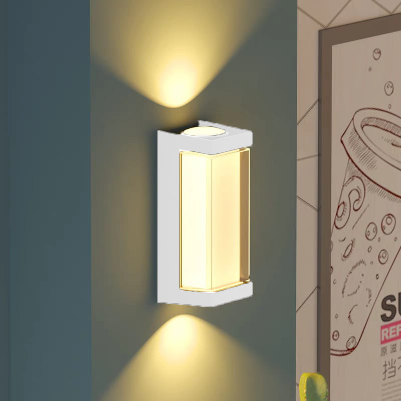 Dual-Light Outdoor Wall Fixture (W/47-BK/WH-Y)